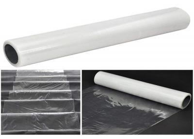 China Self-Adhesive Carpet Protection Film 70-120 Micron Thickness with 500-600g/25mm Adhesion for Floor Protection for sale
