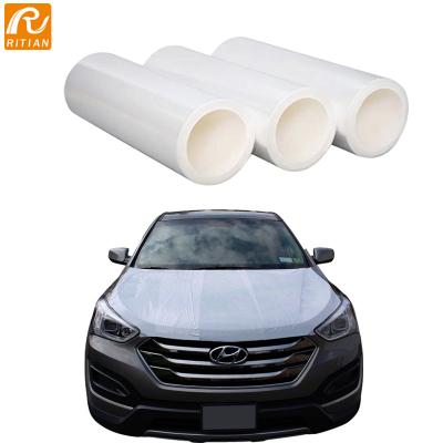 China 1240mm Width PE Protective Film for Automotive Paint UV Resistant 70 Micron Residue Free Removal for sale