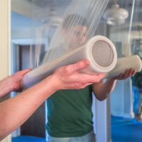 China Polyethylene Window Glass Protection Film 1240mm x 200m Acrylic Adhesive Residue-free Removal for sale