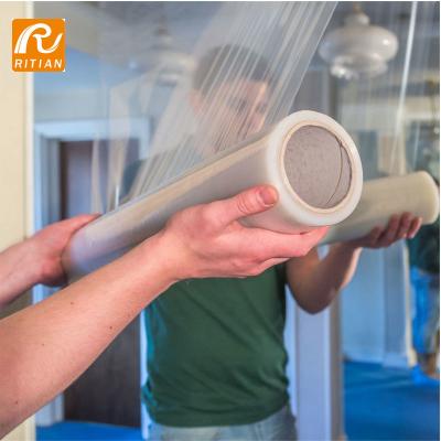 China 50 Micron Window Glass Protection Film Acrylic Adhesive UV Resistant Scratch Dust Protection Polyethylene for sale