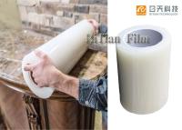 China Industrial Grade PE Protective Film 50 Micron Rubber Based Adhesive 6 Months UV Resistance Residue Free Removal for sale