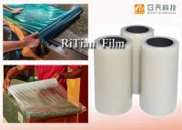 China Industrial Grade PE Protective Film 50 Micron Rubber Based Adhesive 6 Months UV Resistance Residue Free Removal for sale