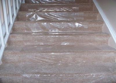 China UV Resistant 70 Micron Carpet Protection Film with No Adhesive Residue for Automotive and Surface Protection for sale