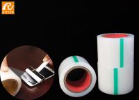 China 55mm-90mm Width PE Protective Film Tape for LCD Screen Glass - 70 Micron Thickness with 250g/25mm Adhesion for sale