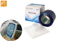China Blue Barrier Film Roll 4x6 Inch 1200 Perforated Sheets with Dispenser Box Easy Apply for sale