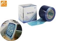 China Blue 50um Protective Dental Barrier Film 4x6 Inches 1200 Sheets Per Roll with Non-Stick Edge for sale