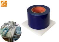 China Blue Barrier Film Roll 4x6 Inch 1200 Perforated Sheets with Dispenser Box Easy Apply for sale