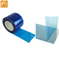 China Blue Window Glass Protection Film 30-150 Micron Solvent Based Acrylic Adhesive No Residue for sale