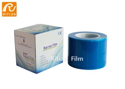 China PE Dental Barrier Film Disposable Customized Box Blue Transaprent RoHs Approval for sale