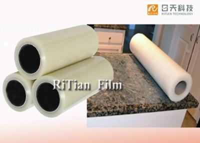 China Marble Surface PE Protective Film Transparent 30-100 Mic High Heat Bearing for sale