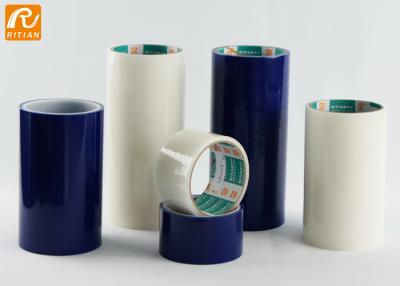 China PE Surface Protection Film Roll Clear 50micron 300% Elongation for Metal Plastic Parts for sale