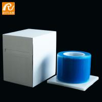 China Blue 50um Protective Dental Barrier Film 4x6 Inches 1200 Sheets Per Roll with Non-Stick Edge for sale
