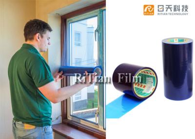 China Low Tack Transparent PE Protective Film 60 Micron Surface Protection Roll 3 Months Outdoor for sale