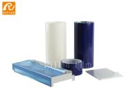 China PE Protective Film Barrier Tape 50 Mic Thickness Transparent for LCD Screen Display Glass Protection for sale
