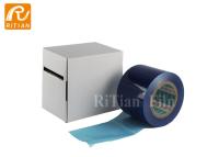 China Disposable Dental Barrier Film Roll 4x6 Inch 1200 Sheets Blue PE Surface Protection for sale