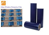 China Anti UV Outdoor Window Glass PE Protective Film 60 Micron Solvent Based Adhesive Tearable for sale