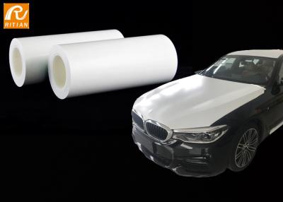 China PE White Automotive Protective Film 70 Micron UV Resistance 180 Days ISO 9001 ROHS SGS for sale
