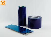China Clear Blue 1240mm Window Glass Protection Film - 30-150 Micron Thickness, 60°C Heat Resistance, Anti-Shatter Construction Film for sale
