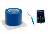 China Blue Barrier Film Roll 4x6 Inch 1200 Perforated Sheets with Dispenser Box Easy Apply for sale