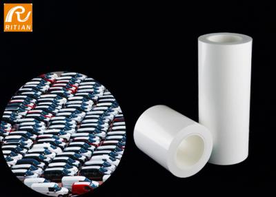 China Ritian Automotive Protective Film 1200mm x 100m with 70 Micron Thickness and 6-Month UV Resistance for Vehicle Transport for sale