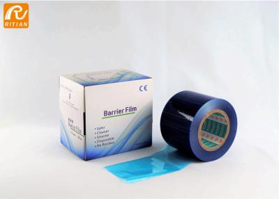 China Acrylic Adhesion Disposable Dental Barrier Film 50 Microns Blue Clear Pink for sale