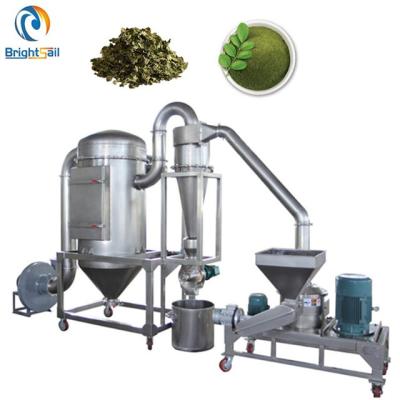 China Tea Leaf Powder Grinder Making Machine Organic Dry Hibiscus Moringa for sale