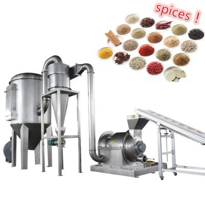 China SS304 Spice Powder Making Machine - 10-80 Mesh Hammer Mill with 22-75kW Motor and CE Certification for sale
