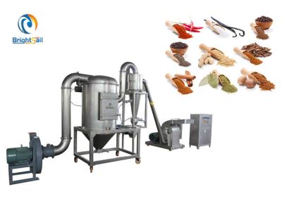 China SS304 Masala Powder Grinder Machine 80-3000 kg/h Capacity with 12-120 Mesh Fineness for Industrial Use for sale