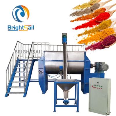 China Horizontal Ribbon Blender Mixer for Spice Powder Seasoning Flour 100L to 20000L for sale