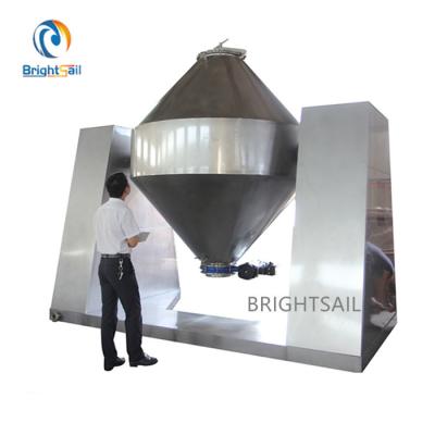 China Stainless Steel Double Cone Blender Mixer for Dry Food Powder Flour Animal Feed 0.18-4.0m3 for sale