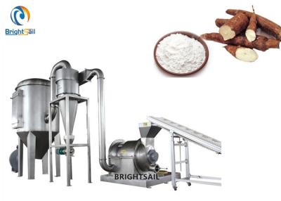 China SS304 Food Grade Powder Grinding Machine 20-120 Mesh Cassava Plantain Chips for sale