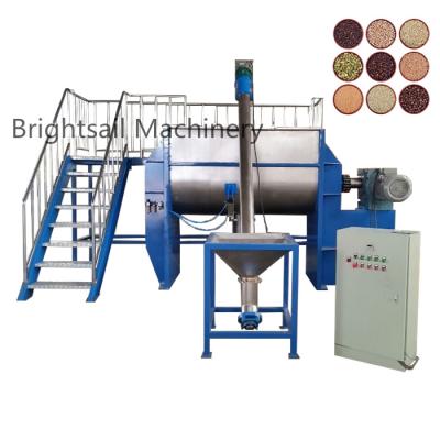 China 75kW 20000L Carbon Steel Ribbon Blender - Industrial Powder Mixer with 17 RPM Speed for sale
