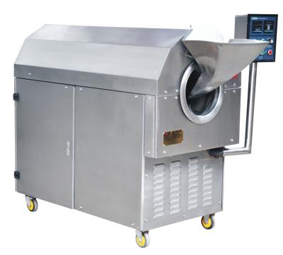 China Electric Rotary SS304 4kw Chestnut Roasting Machine 30-60kg/h for sale
