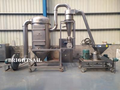 China BSP Powdered Icing Sugar Grinding Machine 20-1800kg/h Capacity with 60-2500 Mesh Fineness for sale