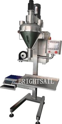 China Semi Automatic Chilli Powder Packing Machine 10g to 5000g Capacity Auger Filler for sale
