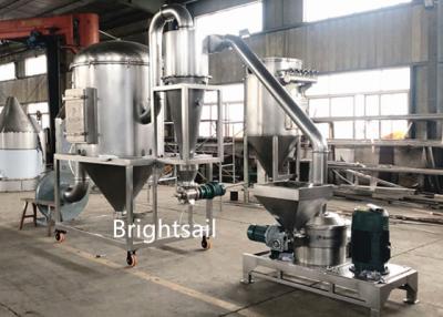 China Porang Flour Grinder Machine 1800kg/H 60-2500 Mesh No Screen Air Classifier Mill for sale