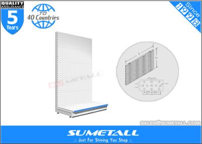 China Europe Style Single Side Shop Display Racks Shelving With Perforated Back Panel for sale