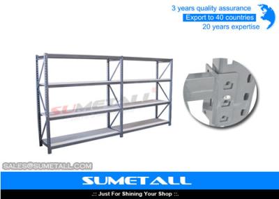 China Longspan Commercial Metal Shelving With Diamond Hole for sale