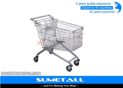 China Four Wheel Supermarket Grocery Shopping Cart for sale