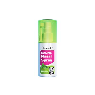 China Cleanote Saline Nasal Spray  with Peppermint  60ml Physiological Solution spray For Children Kid's  Runny Nose  Refreshing Gentle for sale