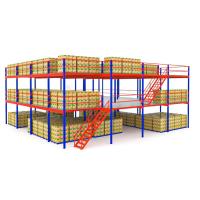 China Multi Layer Steel Structure Mezzanine Rack with Powder Coating Antirust Finishing and Customizable Size for sale