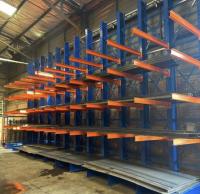 China 2-6 Levels Warehouse Storage Single Sided Cantilever Rack For Long And Bulky Items for sale
