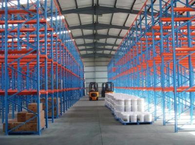 China Multiple Level Drive In Warehouse Racking Storage Solution For Cold Chain Logistics for sale