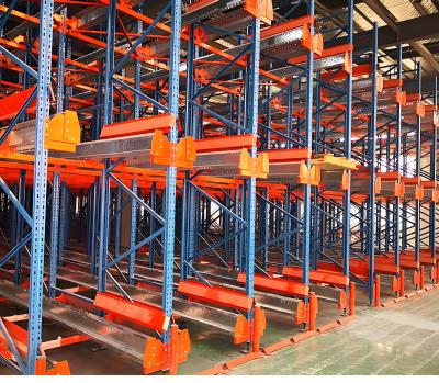 China Q235B Steel Radio Shuttle Racking System with 1000 kg to 1500 kg Loading Capacity and Powder Coating for High Density Storage for sale
