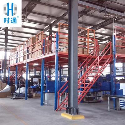 China Q235B/Q345B Steel Mezzanine Platform with 300-800kg/㎡ Bearing Capacity and Customizable Size for sale
