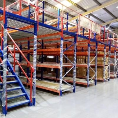 China Warehouse Mezzanine Multi Layer Steel Mezzanine Storage Platform 1500kg/M2 for sale