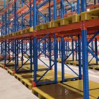 China Heavy Duty Selective Pallet Racking System with 4000kg/layer Capacity, Customizable Dimensions, and Powder Coated Finish for sale
