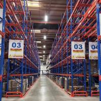 China Heavy Duty Selective Pallet Racking System with 4000kg/layer Capacity, Customizable Dimensions, and Powder Coated Finish for sale