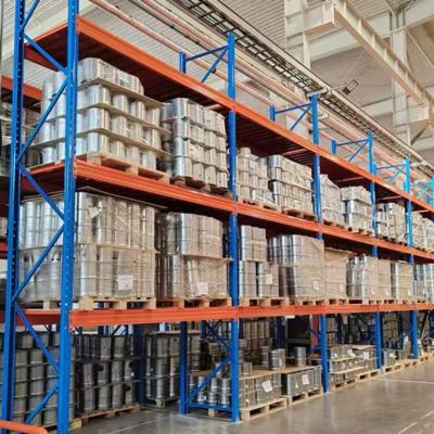 China Durable Heavy-Duty Pallet Racking System with Customizable Levels for Warehouses for sale