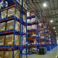 China Multi-Level Industrial Storage Racking System with Powder Coated Steel Structure for Warehouse Applications for sale
